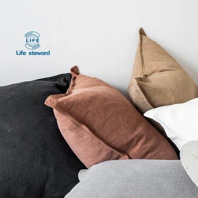 日式棉麻抱枕套亚麻民宿装饰靠垫素色亚麻靠枕套 cushion cover