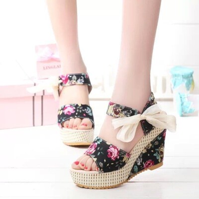 2020女鞋 Ladies Roman wedge heels sandals women summer shoes