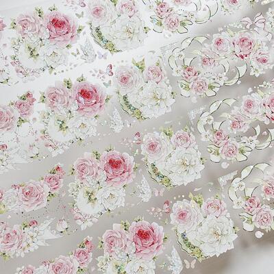 是仙女吧！好看咕卡花朵胶带