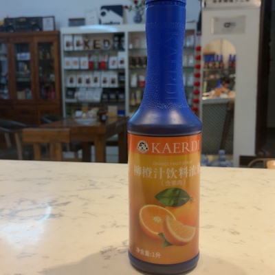 KED柳橙浓浆 1L装 橙c美式 咖啡店 茶饮店商用