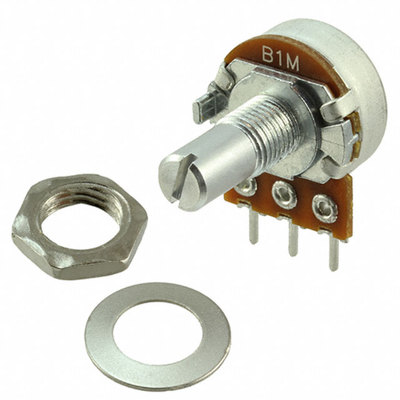 P160KN-0EC15B1MEG【POT 1M OHM 1/5W PLASTIC LINEAR】