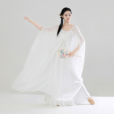 古典舞蹈服女飘逸白色古风仙气