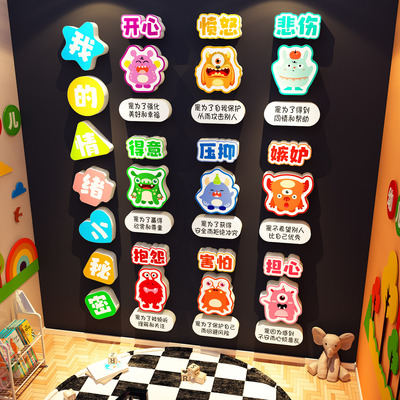 心理健康咨询室布置装饰心灵驿站幼儿园医院治疗辅导室文化标语墙