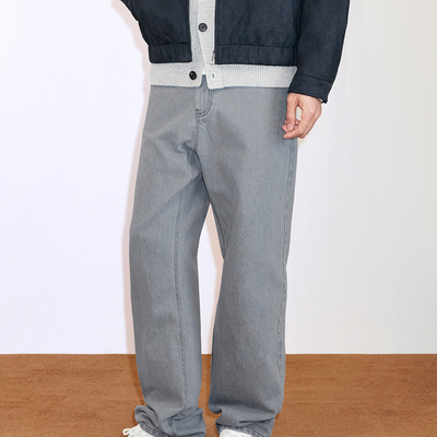 秋冬新款休闲直筒柔软直筒