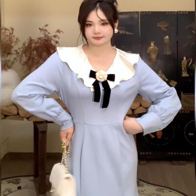 哒头.Studio【海盐芝士】大码2024新款新中式设计感显瘦连衣裙