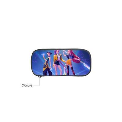 跨境新品Huntrix Kpop印花周边软笔袋猎魔女团中小学生铅笔文具盒