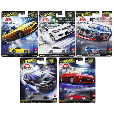 风火轮HotWheels 丰田速霸GTRR32本田思域马自达RX3三菱FPY86-M