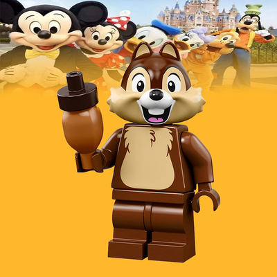 迪士尼71024抽抽乐第2季WM747松鼠大作战奇奇第三方积木人仔玩具