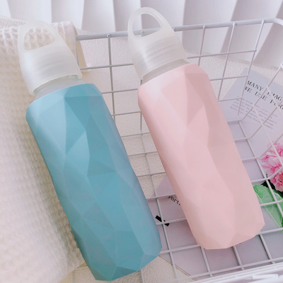 极简美学！通勤氛围感拉满~佐敦朱迪时尚便携玻璃水杯带杯套300ml