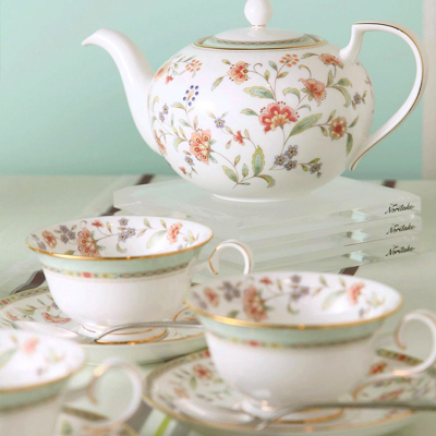 noritake小清新红茶杯礼盒咖啡壶