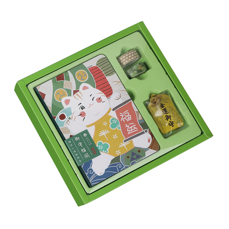 和风御守招财猫送老师同学记事本