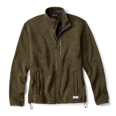 ORVIS男士夹克立领拉链柔软拉绒舒适保暖抗起球春秋亲肤3BA2