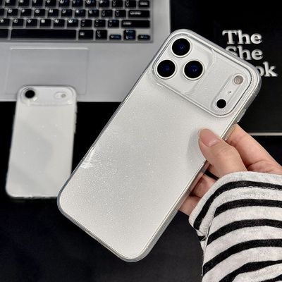 Aesthetic Glitter  适用 iPhone Case - Clear & Sparkly for 17/16/15/14 Pro/13, Ins风简约风