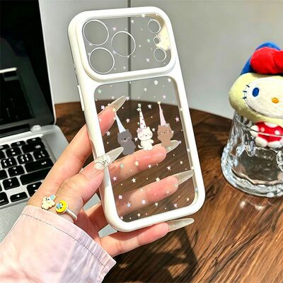 Star Cat Starry Acrylic Phone Case with Soft Edges 适用 iPhone 17 Pro Max 16 15 14 13 12 11