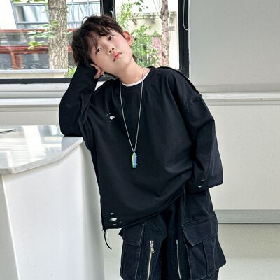 男童秋季卫衣新款儿童宽松长袖t