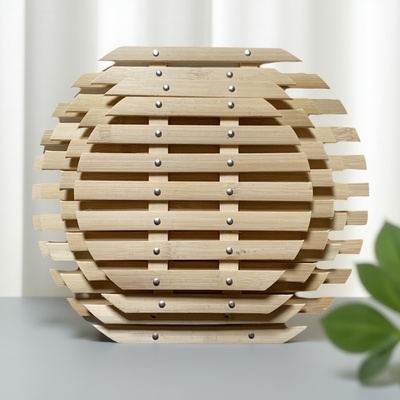 加厚竹蒸片蒸笼蒸架防泡水笼