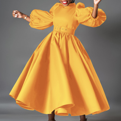 plus size dress 3xl women's African black dress female big