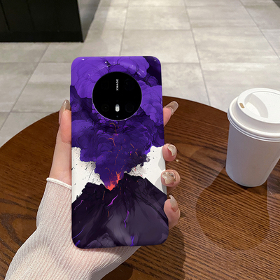 紫火山 适用于华为Mate70手机壳Mate70Pro菲林亮面塑料硬壳保护套个性创意小众耐脏日韩ins可爱卡通