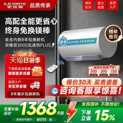 ao史密斯金圭内胆速热耐用热水器