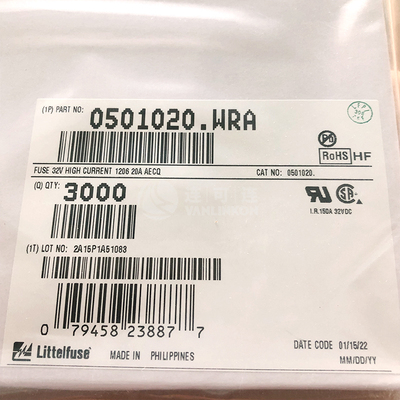 0501020.WRA Littelfuse 电路保护 现货供应