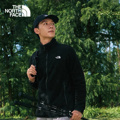 北面抓绒衣男保暖外套软壳