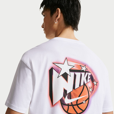 NIKE耐克男T恤夏季耐高篮球五星闪速图案短袖运动上衣IR6282-100