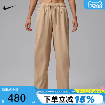Nike耐克女子速干长裤秋新款JORDAN透气梭织休闲运动裤HQ8893-244