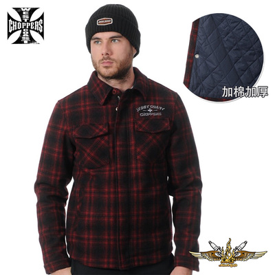 哈雷美国机车加厚男士衬衫