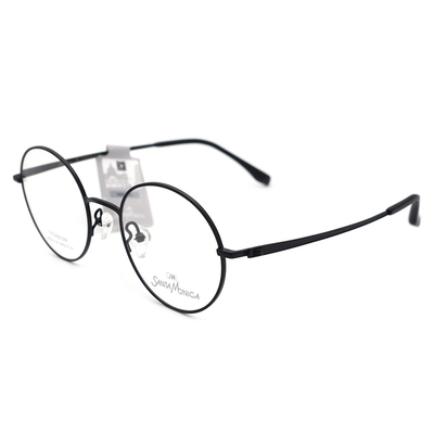 SANTAMONICA圣曼尼加眼镜架男女时尚圆框纯钛眼镜框配度数SM52015