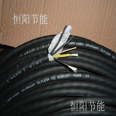 德国进口高柔拖链电缆4芯0.75/1