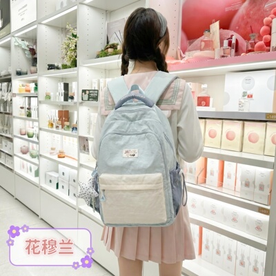 韩系ins风少女轻便高颜值双肩包