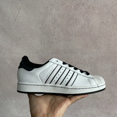 adidas阿迪达斯 SUPERSTAR 黑白熊猫休闲运动板鞋 JH5469