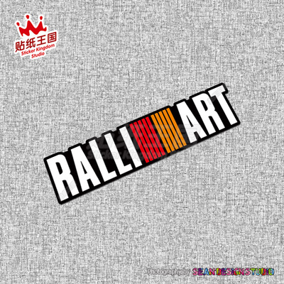 三菱 Ralliart 拉力艺反光贴纸普拉多霸道陆巡帕杰罗后档后窗车贴
