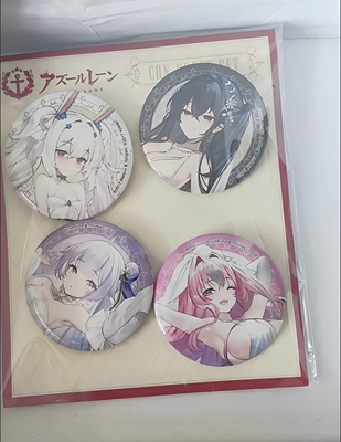 日谷散货 碧蓝航线 Yostar秋叶原快闪婚纱 7周年吧唧一套4个未拆