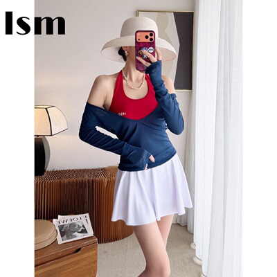 2026女运动风遮肉三件套泳衣