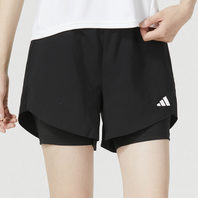 Adidas女子夏季健身短裤五分裤