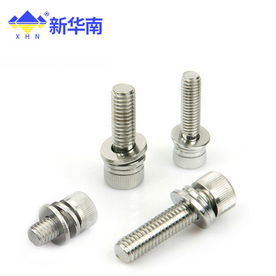 304不锈钢杯头内六角组合平弹垫螺栓M10M8*x12x16x20x25x35x45x50