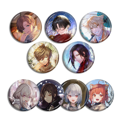 彩虹社徽章吧唧周边现货