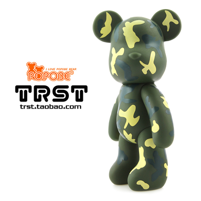 暴力熊复古迷彩摆件公仔