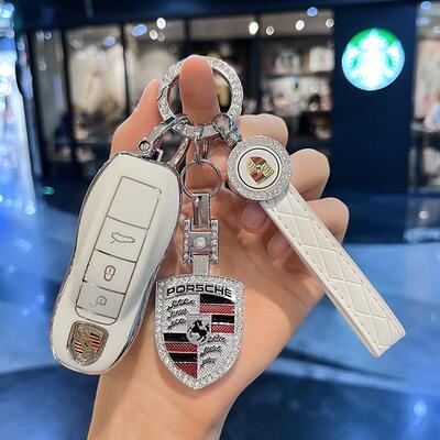 适用保时捷钥匙套壳帕拉梅拉Panamera卡宴Cayenne扣Macan911包套