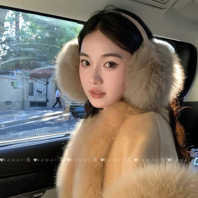 咖色耳包大号毛绒耳捂子