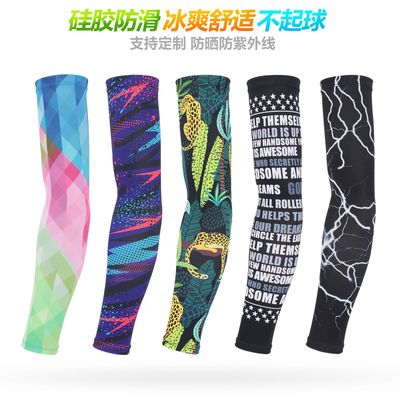冰丝袖套 夏季防晒防紫外线户外骑行花臂纹身刺青手臂套钓鱼护袖
