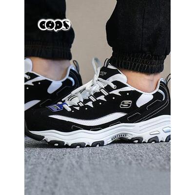 斯凯奇26新款黑白熊猫鞋男鞋缓震复古老爹鞋休闲运动鞋52675