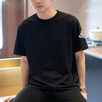 AdidasT恤男夏季上衣圆领