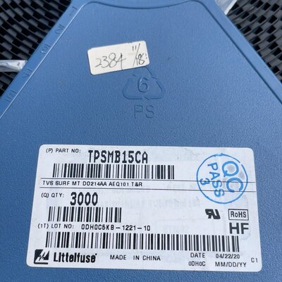 议价TPSMB15CA原装进口保护敏感电子设备防雷电抑制二极管丝议价