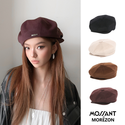 MOREZON【Mossant】26秋冬新款潮人简约百搭羊毛复古八角报童帽女