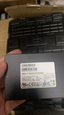 三星PM883 960G企业级固态硬盘 MZ7LH960HAJR-00005SATA接口0通电
