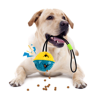 Dog Rubber Treat Dispenser Ball, Mental Stimulation Chew Toy