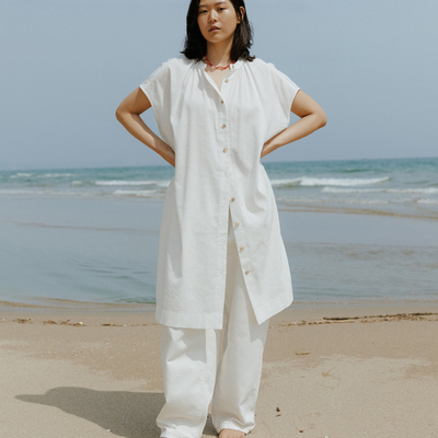 25FW moondal 买手店韩代直邮 气质简约系扣开襟连衣裙