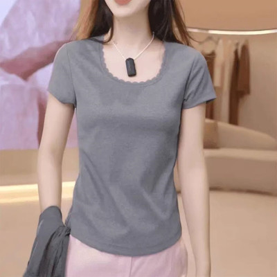 阿玛施夏修身显瘦短袖T恤女上衣